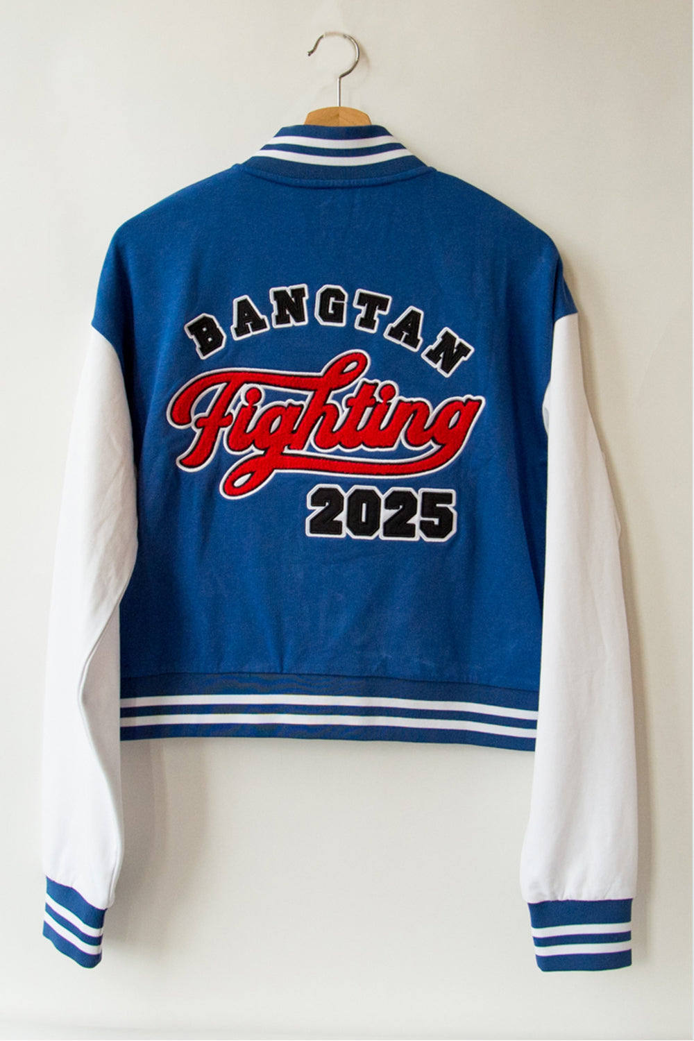 Fighting 2025 Varsity Jacket (Blue/White) – Seven Of Hearts